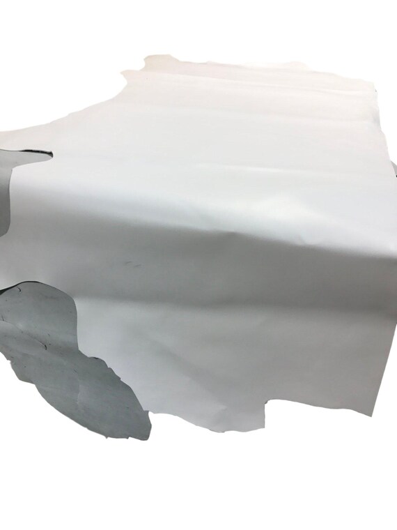 White Smooth Cowhide Leather Skins | Etsy