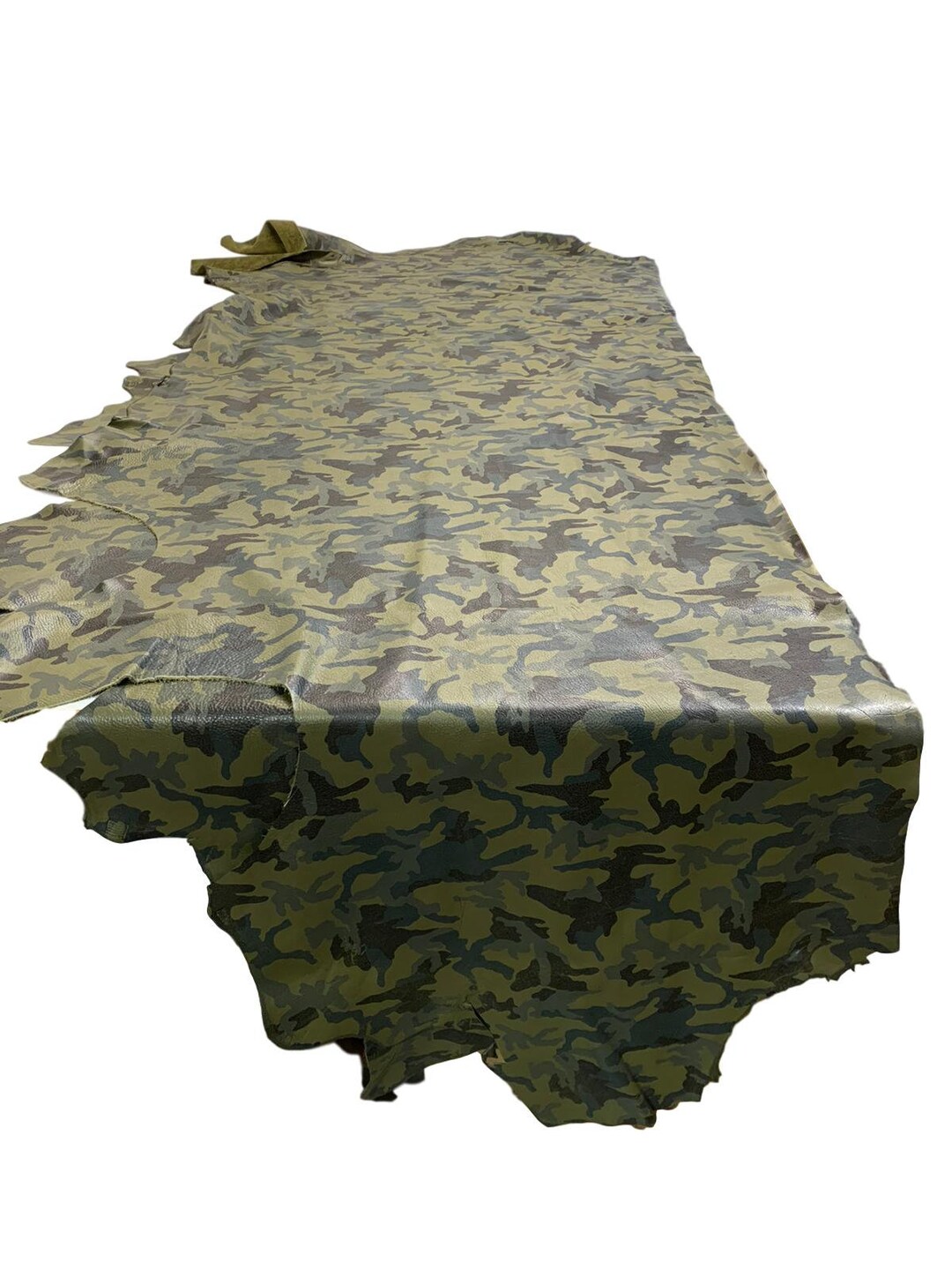Light Army Green Camouflage Cowhide Leather Skins Genuine Cow - Etsy