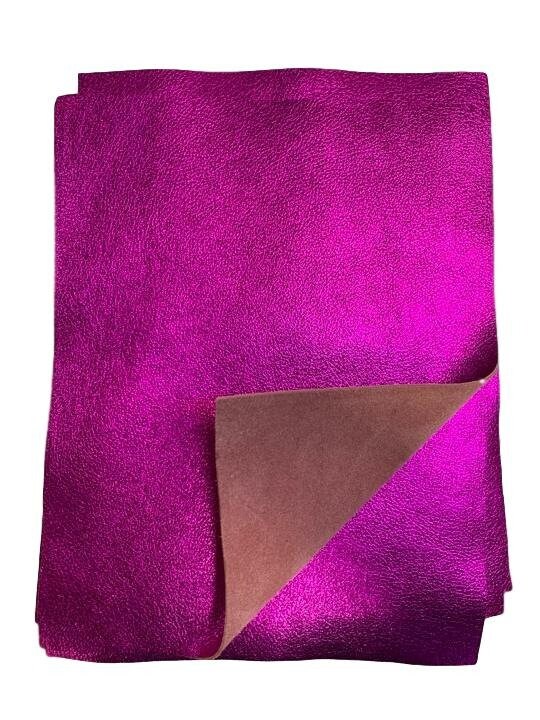 Hot Pink Metallic Cow Leather: 8.5'' X 11'' - Etsy