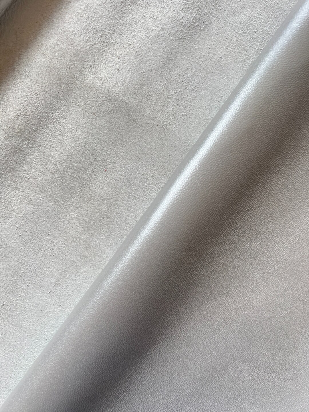 Silver Pearlized Italian Lambskin - Etsy