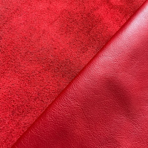 Red Natural Grain Cowhide Leather Skins. Genuine Cow Leather Ideal for ...