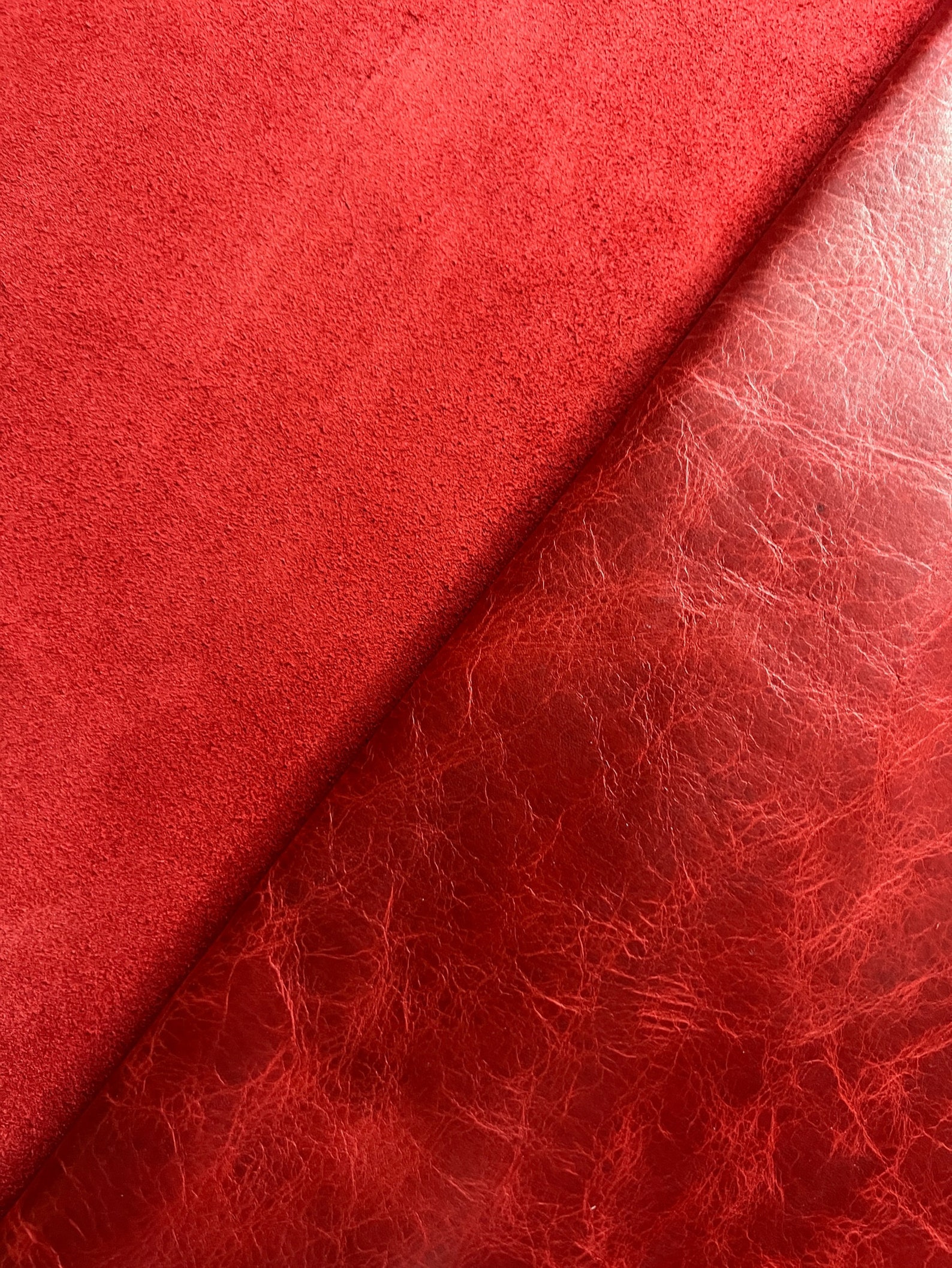 Red Pull up Cowhide Leather Skins - Etsy