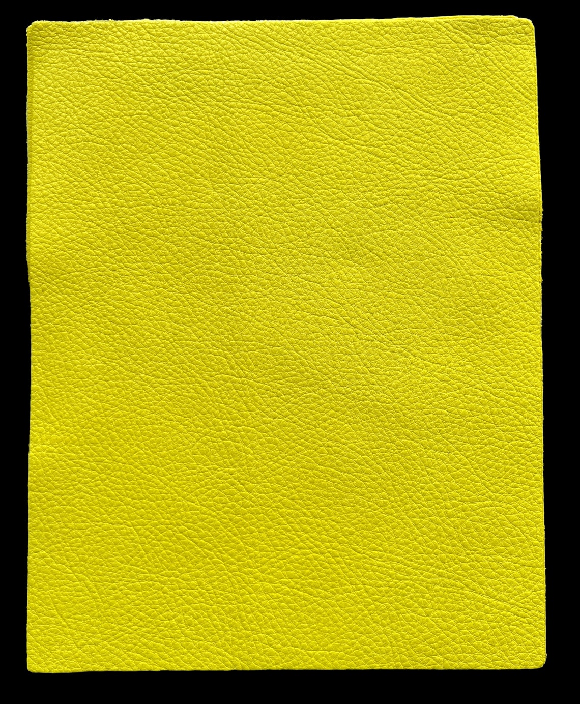 Lemon Yellow Natural Grain Cowhide Leather: 8.5" X 11" Pre Cut Leather ...