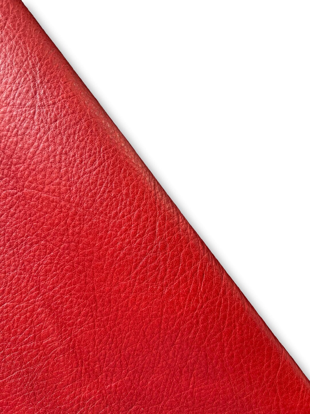 Red Natural Grain Cowhide Leather Skins. Genuine Cow Leather Ideal for ...