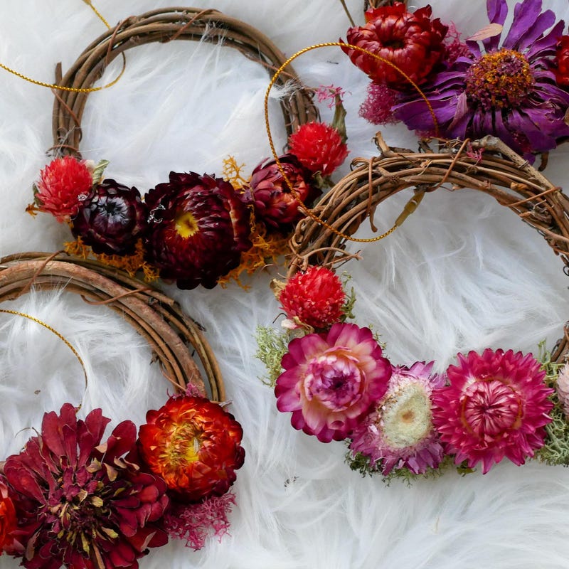 Dried Flower Wreath - Etsy