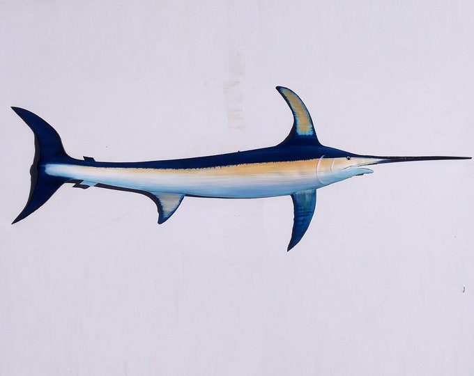 Swordfish Hand Carved and Painted From Palm Tree Frond Art Marine Life ...