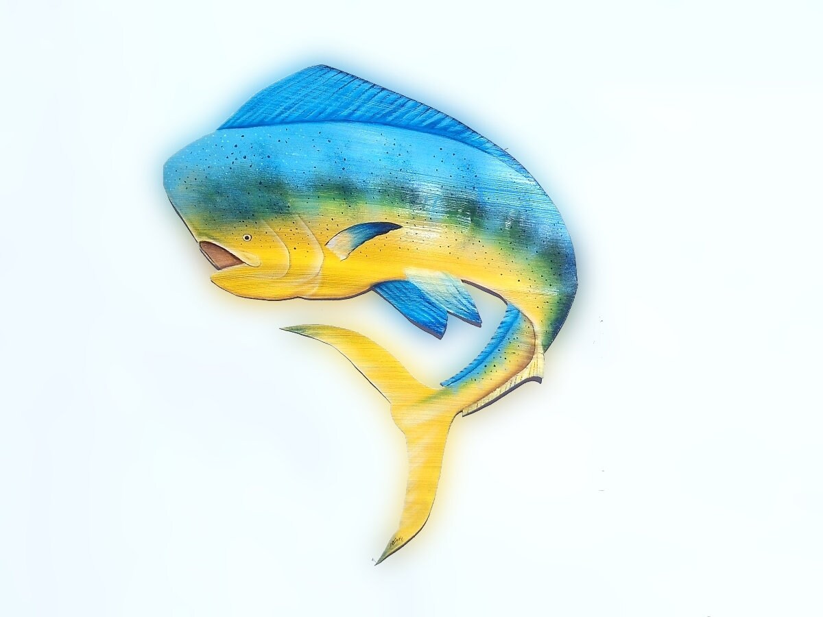 Painting Acrylic Art & Collectibles sea life animals Dolphin fish hand ...