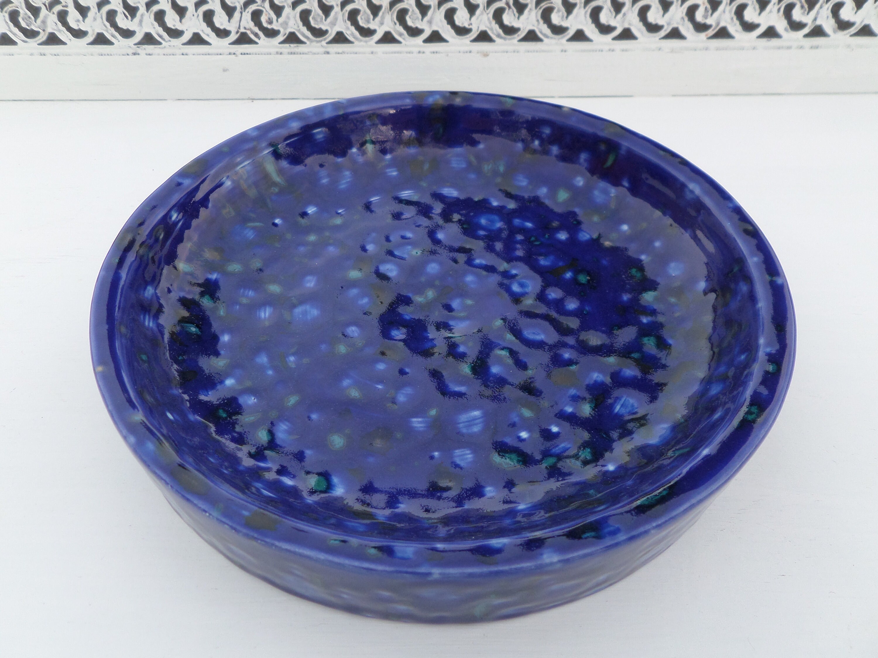 Large Blue Dish - Etsy UK