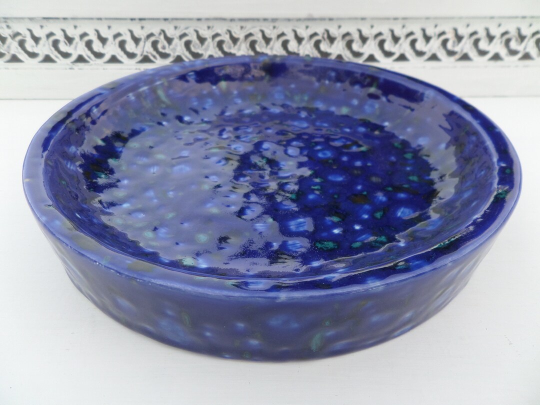 Large Blue Dish - Etsy UK