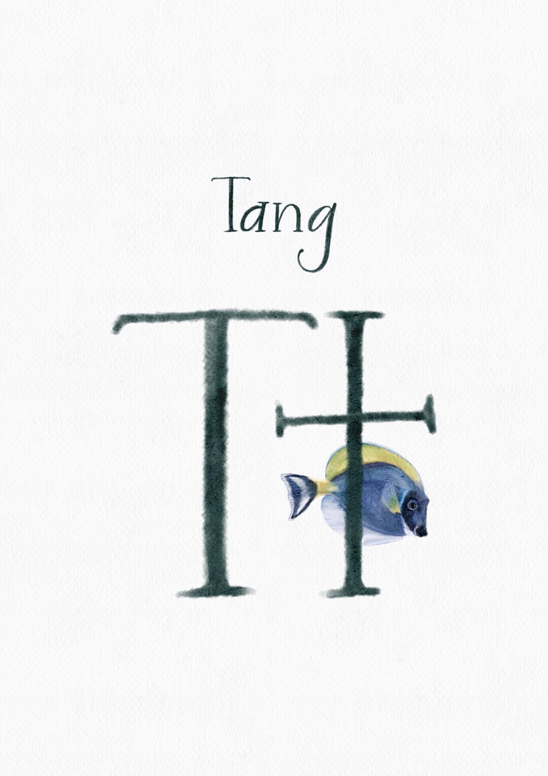 Tang Alphabet Animal Print / Letter T Nursery Art (11x17) - Etsy