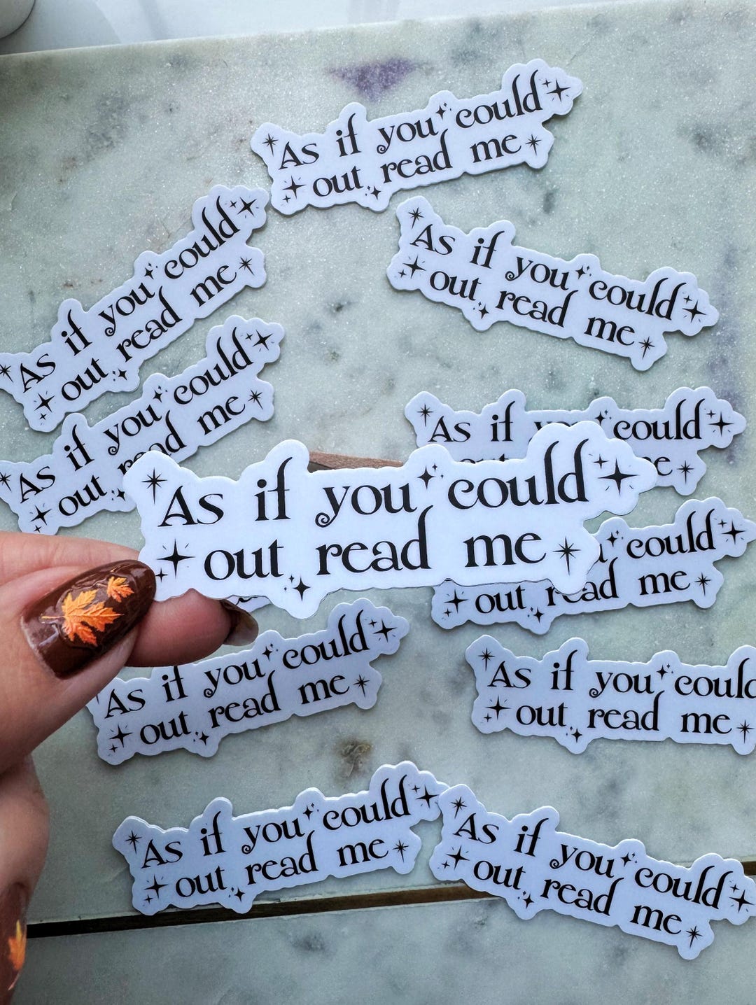 As If You Could Out Read Me Sticker-die Cut Sticker-gift Idea - Etsy