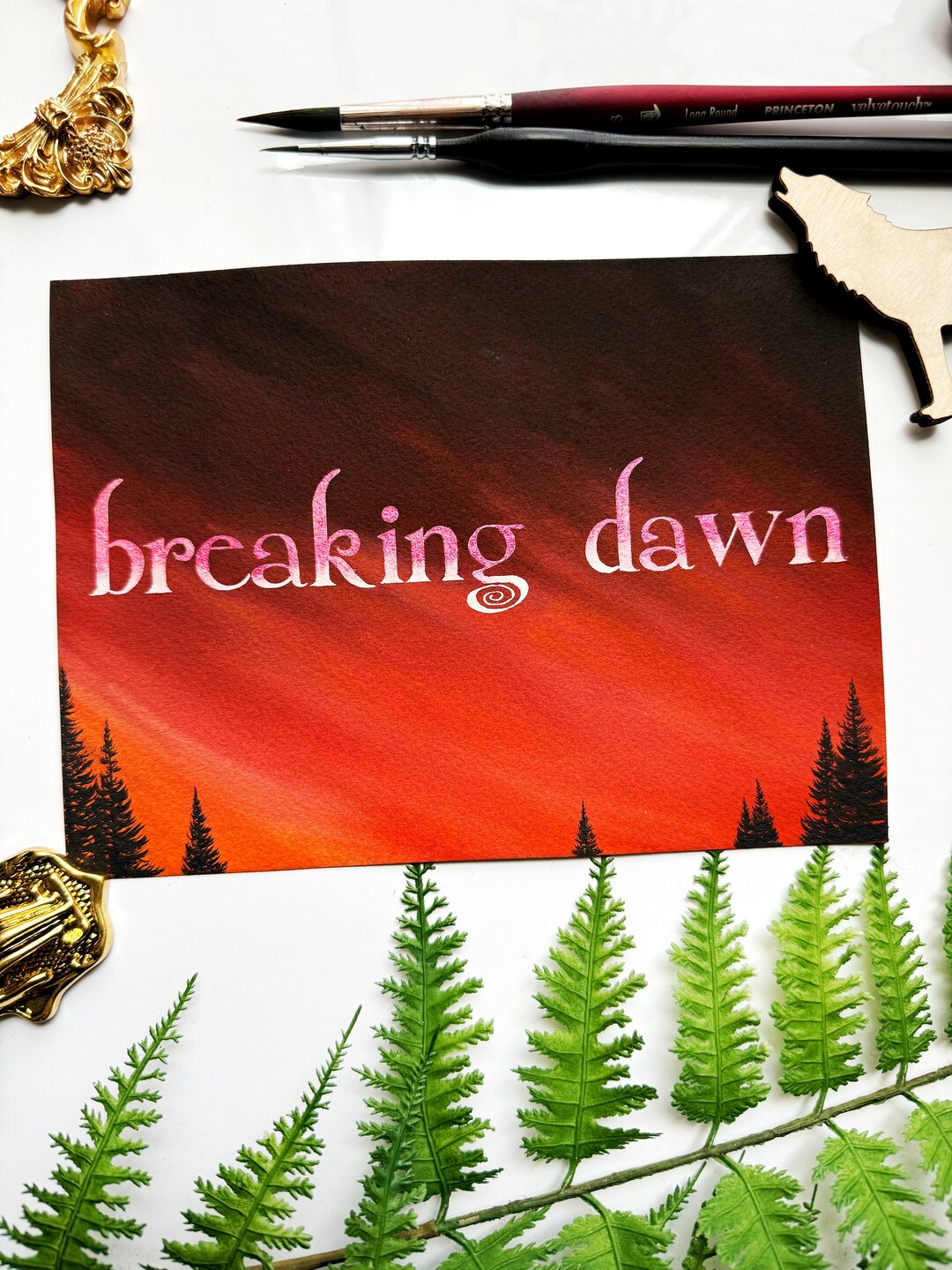 Breaking Dawn Painting-original Art-watercolor Painting - Etsy