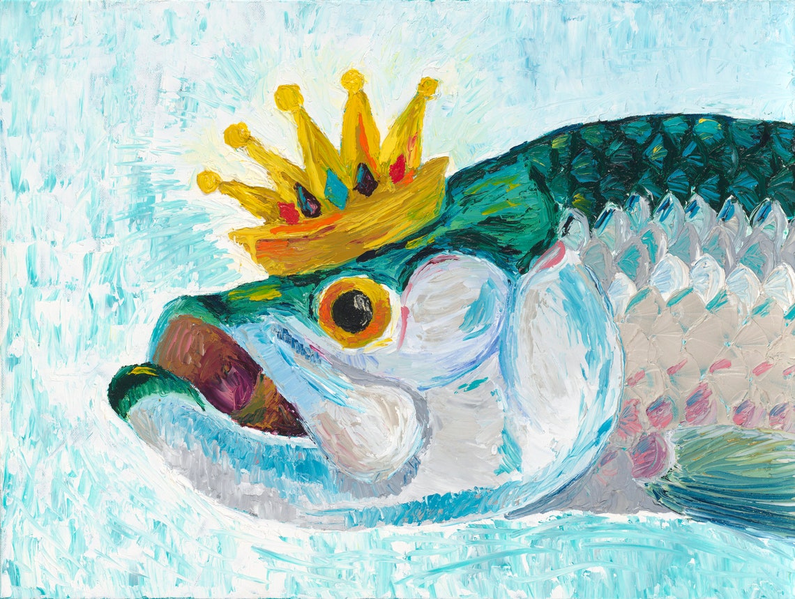 The Prince - Original Oil Tarpon Painting - Etsy