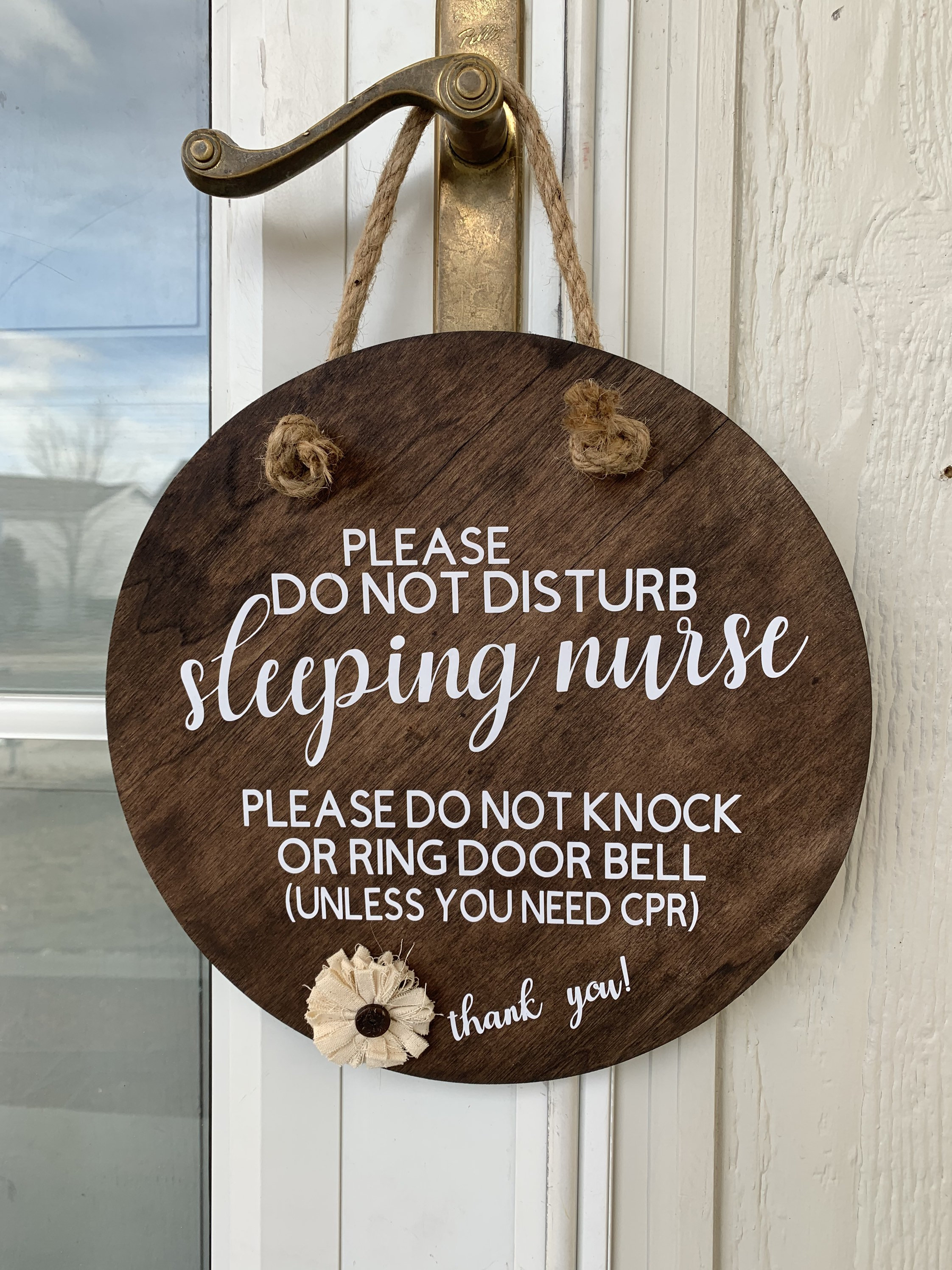 Please Do Not Disturb Sleeping Nurse Door Sign Please Do Not - Etsy