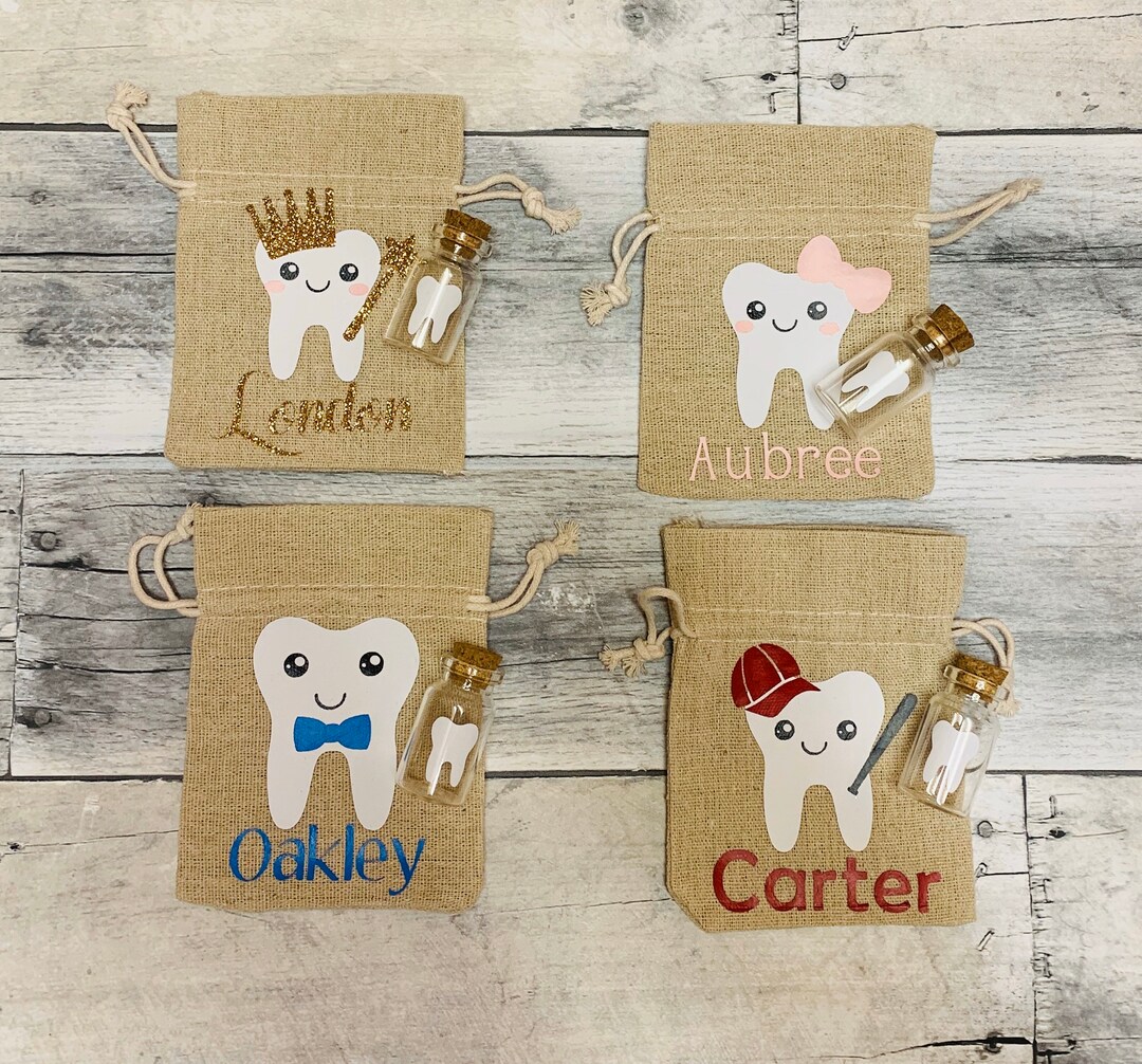 Personalized Tooth Fairy Bag/ Tooth Fairy Keepsake/ Tooth Pouch Fairy ...