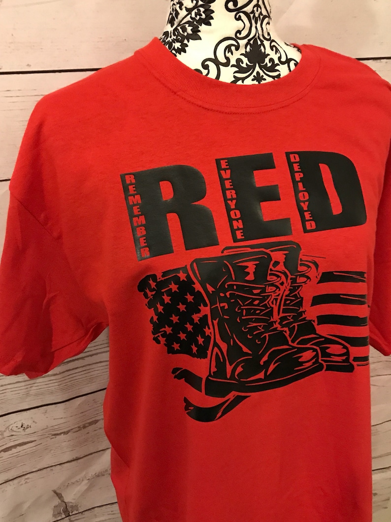 Red Friday Shirt/ Support RED Friday/ Remember Everyone Deployed ...