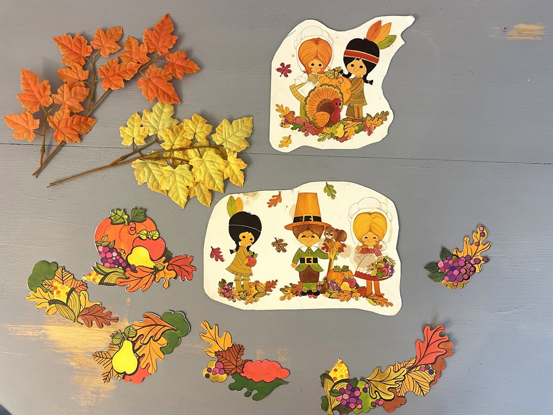 Retro Thanksgiving Vintage 1970s Holiday Decor Lot of 5 - Etsy