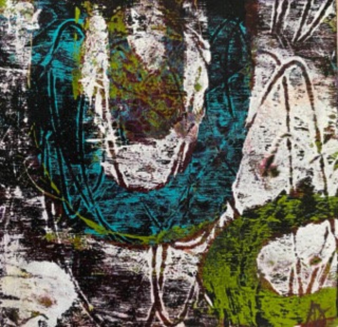 Original Abstract Acrylic Painting mono Printing - Etsy