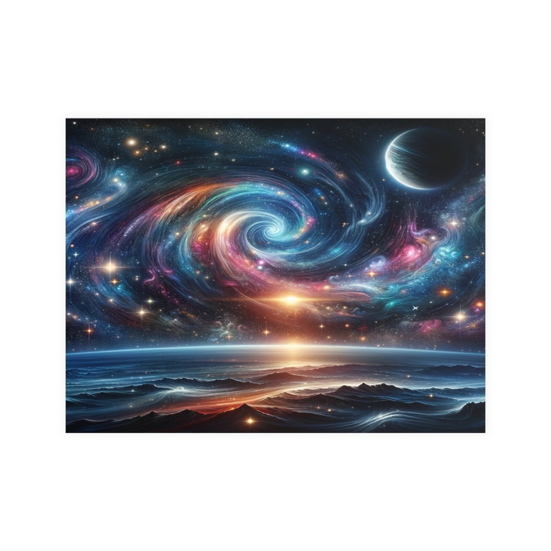 WALL ART POSTER Ethereal Cosmos Poster, Matte Paper Poster, Poster ...