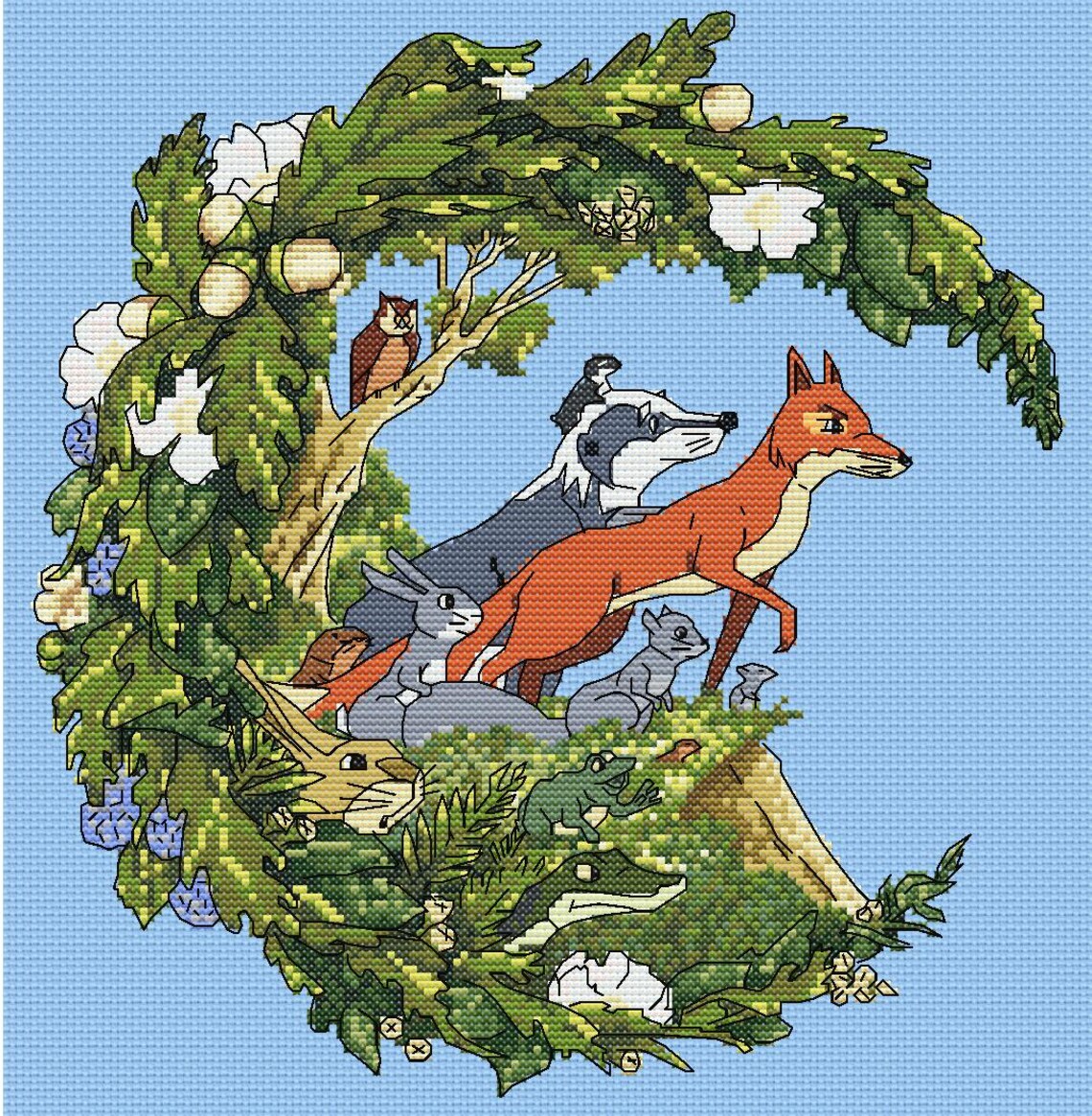 The Animals of Farthing Wood Cross Stitch Digital Download Pattern - Etsy