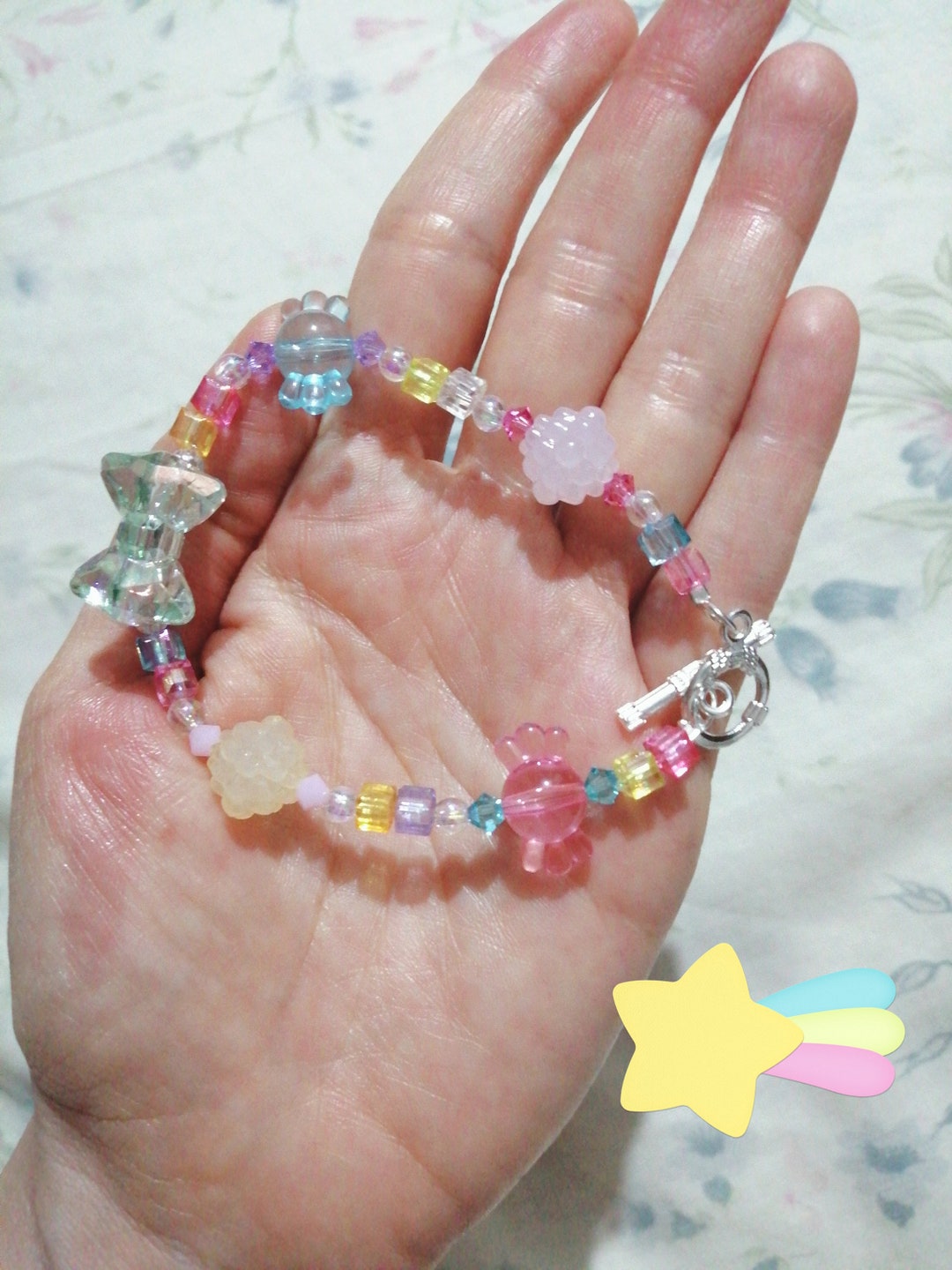 Fantasy Candy and Konpeito Beads' Colorful Bracelets - Etsy