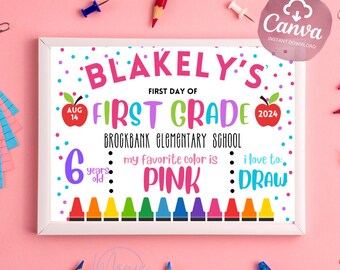 Gamer Back to School Sign First Day of School Printable Reusable ...