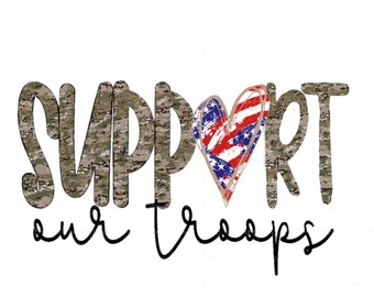 Support Our Troops Svg - Etsy