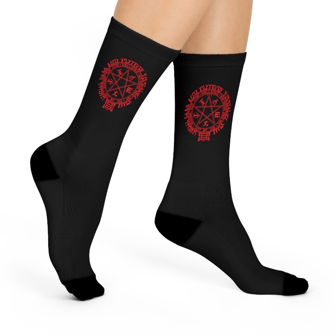 PENTAGRAM Socks || Gothic Feet Warmers || Harajuku Goth Aesthetic ...