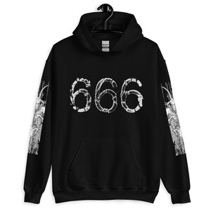 BAPHOMET 666 Hoodie | Nazarene Crucified | Black Death Metal | Satanic ...