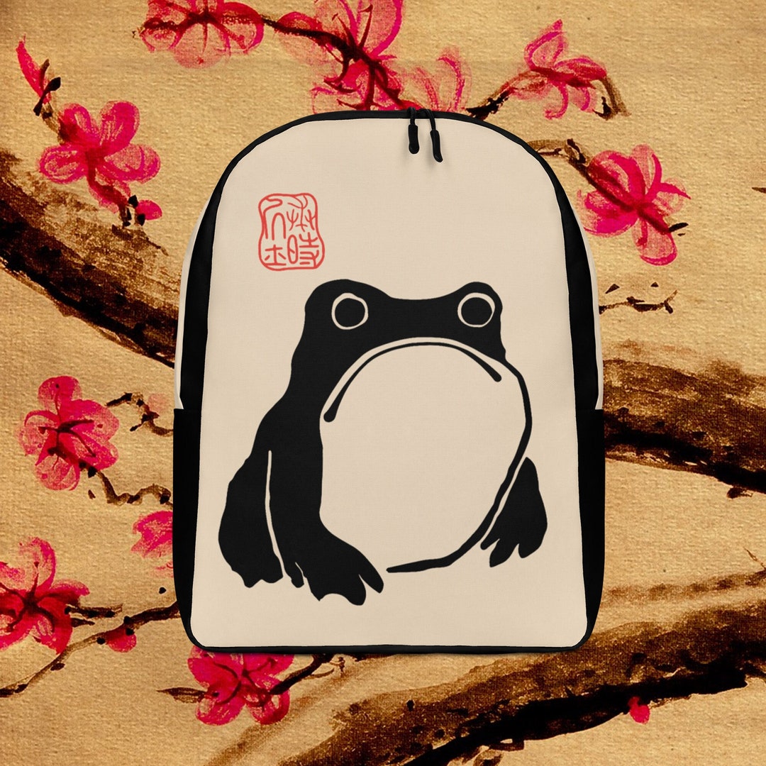 GRUMPY FROG School Bag | Matsumoto Hoji 1814 | Ukiyo-e Style Japanese ...