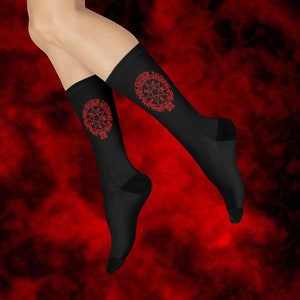 PENTAGRAM Socks Gothic Feet Warmers Harajuku Goth Aesthetic Alucard ...