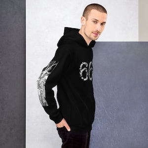 BAPHOMET 666 Hoodie | Nazarene Crucified | Black Death Metal | Satanic ...