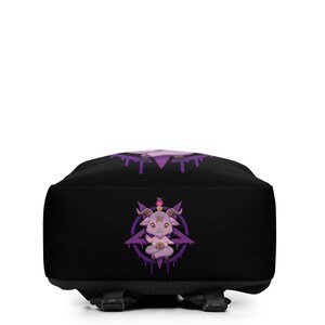 BABY BAPHOMET School Bag Yami Kawaii Pastel Goth Backpack Hail Satan ...