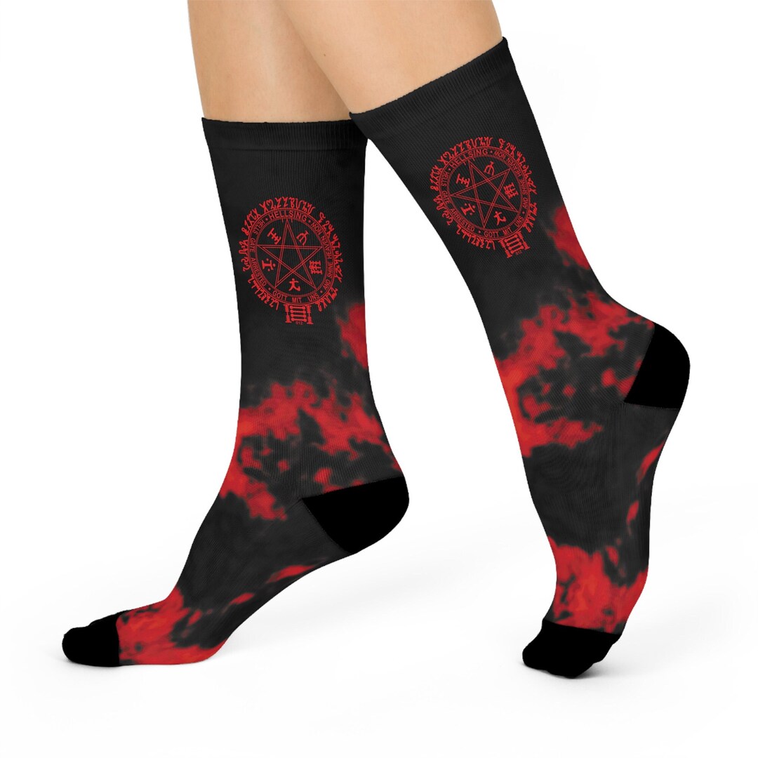 PENTAGRAM Socks Gothic Feet Warmers Harajuku Goth - Etsy