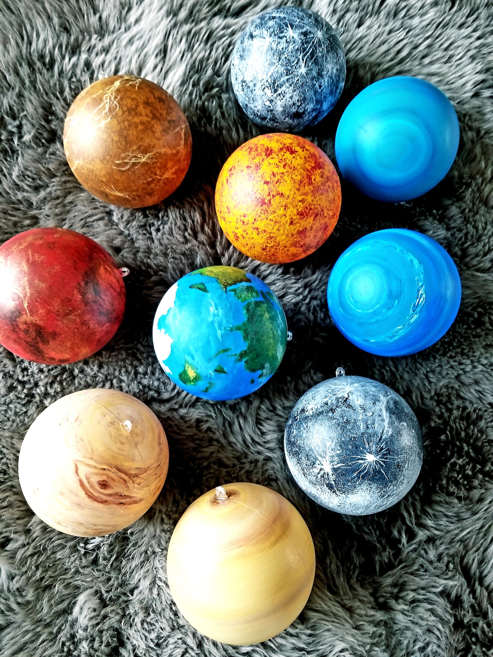 Planets Made to order 100mm hand painted planets set of 6 | Etsy