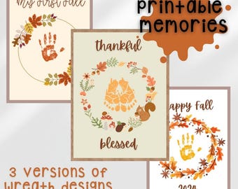 Cutest Pumpkin Hand Print Art Craft for Kids Fall October Painting With ...