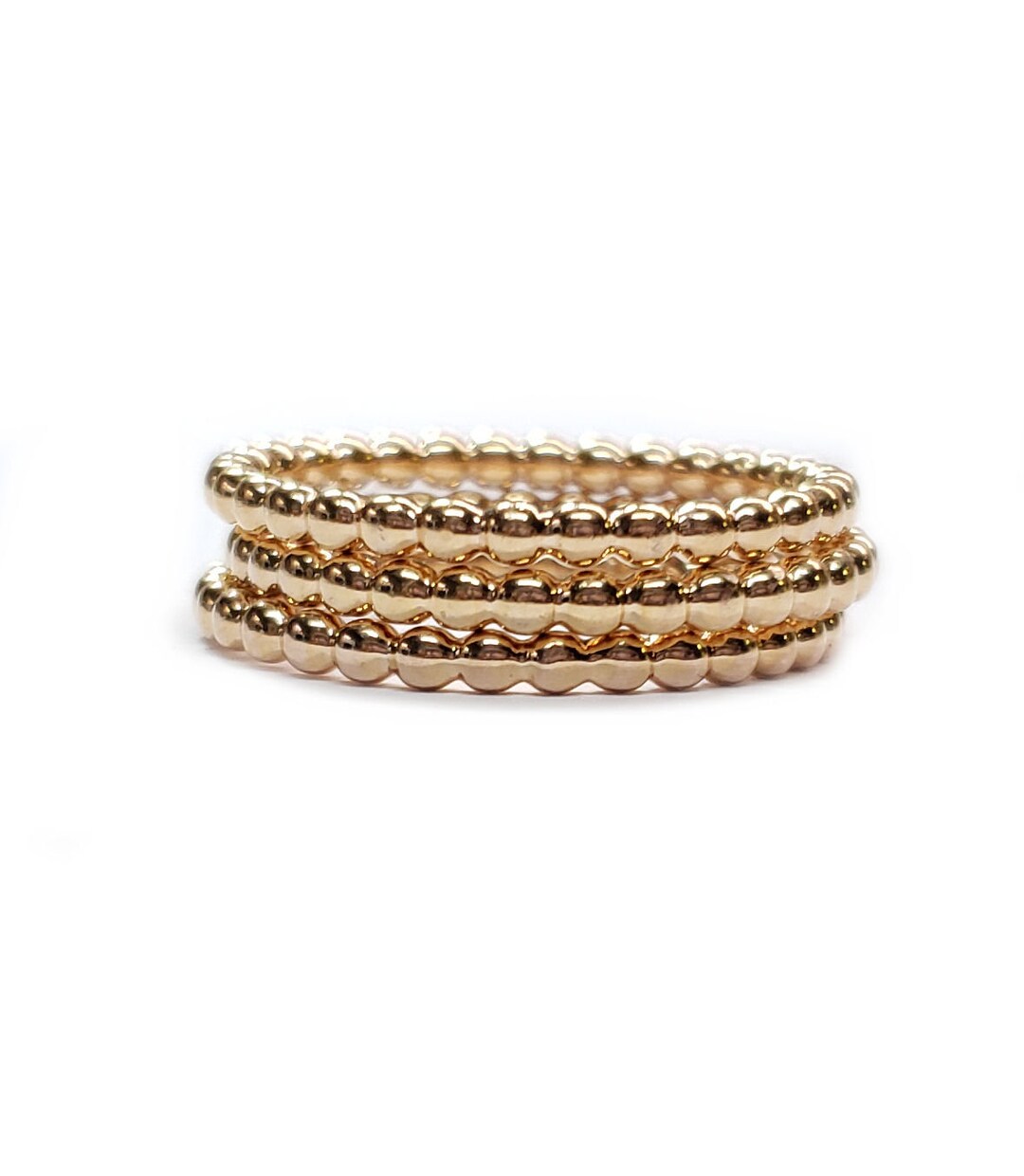 Pandora Rose Colored 3 Ring Set "eternal Clouds" Pattern in Vermeil - Etsy