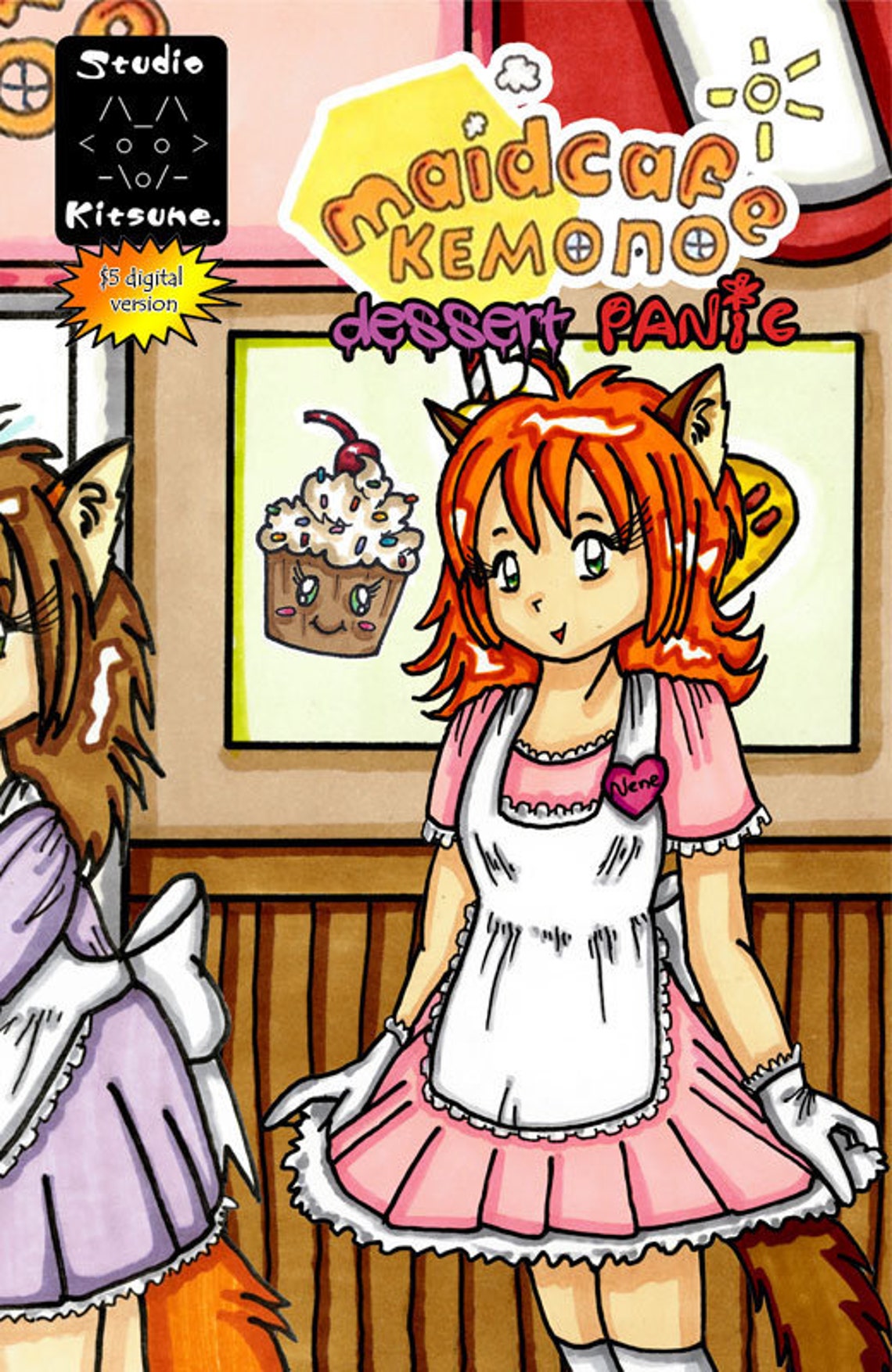 DIGITAL VERSION : Maid Cafe Kemono Dessert Panic! Comic Book - Etsy