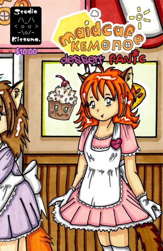PHYSICAL VERSION : Maid Cafe Kemono Dessert Panic Comic Book - Etsy