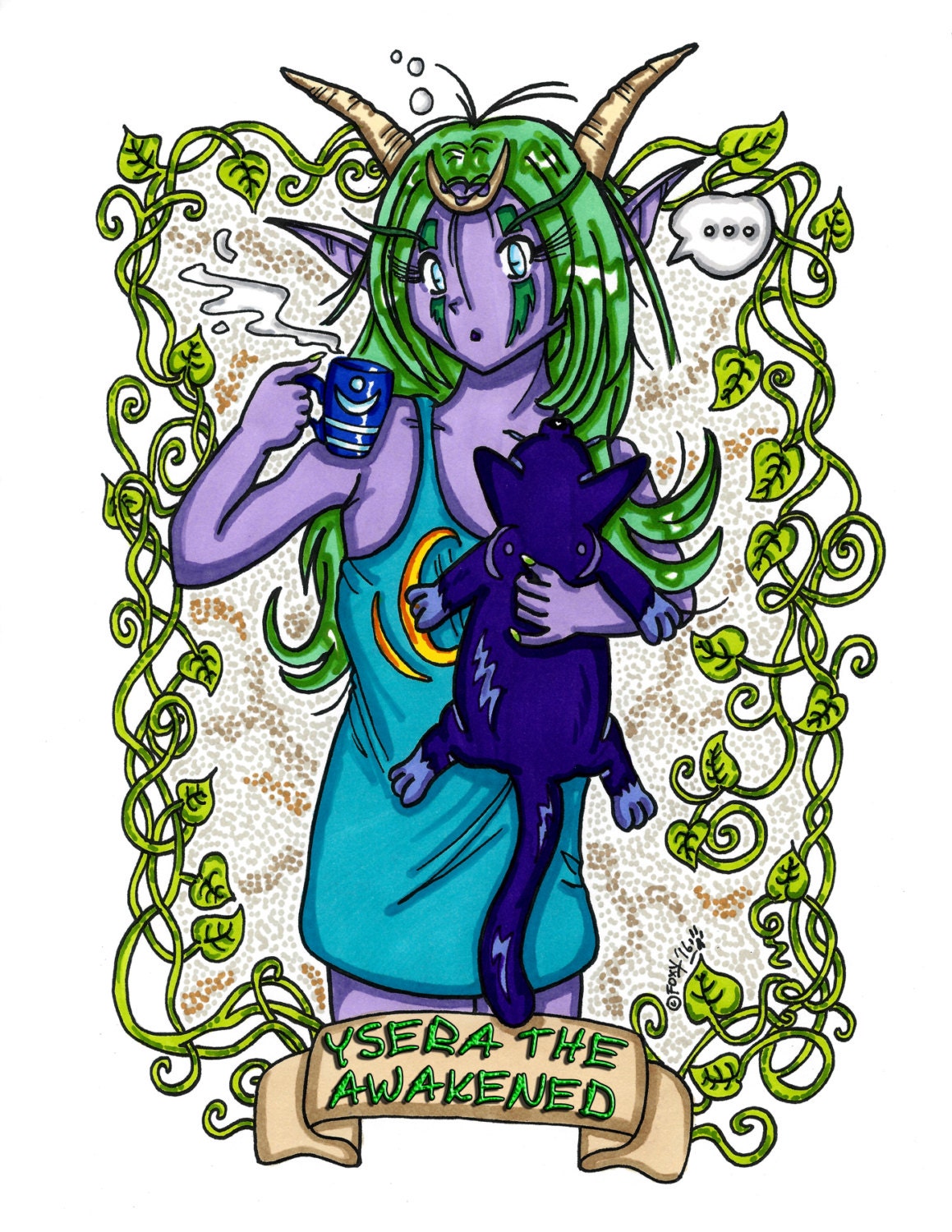 Ysera the Awakened - Art Print - Etsy