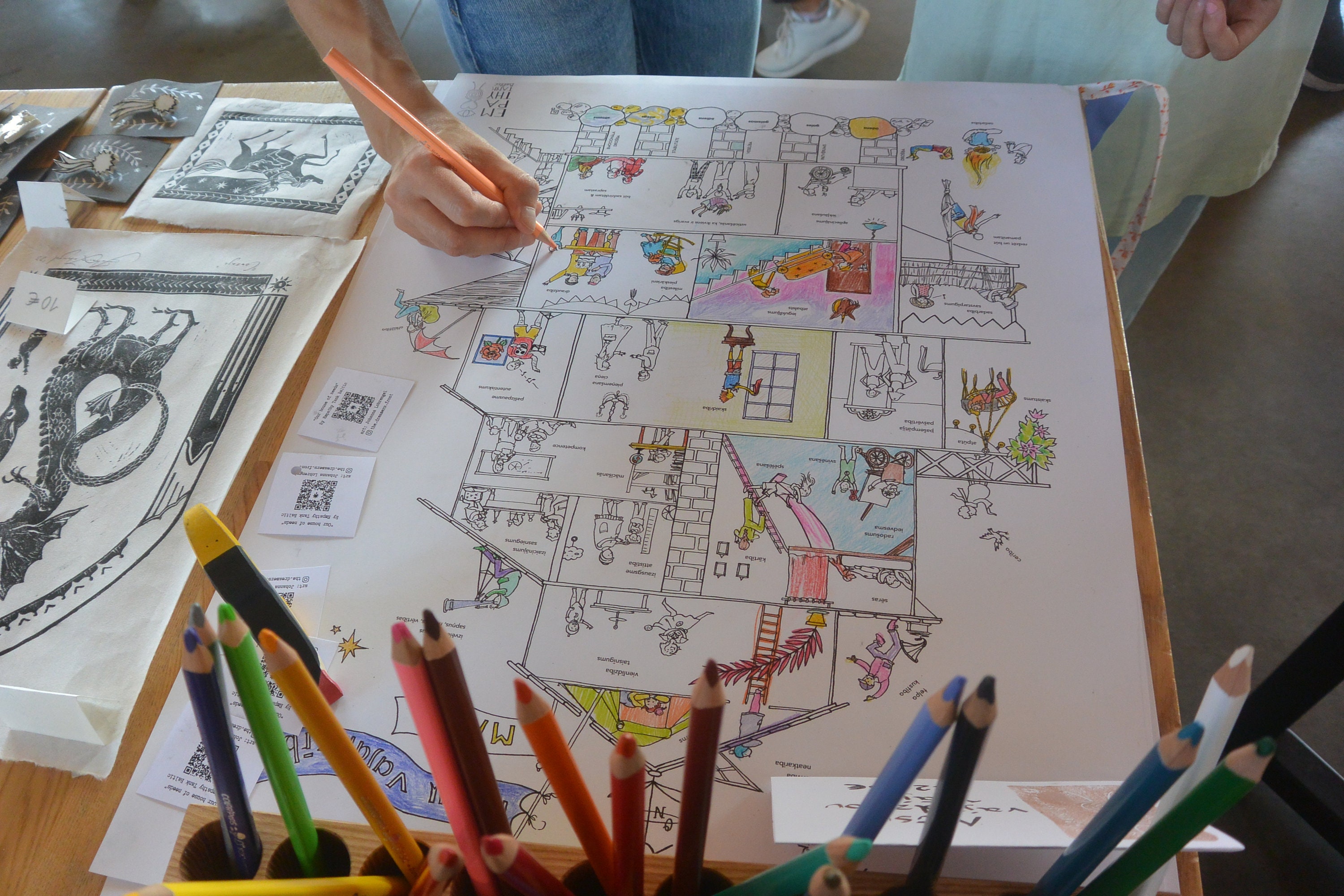 Our House of Needs Coloring Poster Educative Poster Maslow's Hierarchy ...