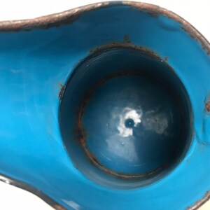 Vintage French Large Enamel Water Pitcher. Shabby Chic & Chippy ...
