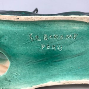 S R Bonome Paris Large Ceramic Resting Deer Sculpture. - Etsy