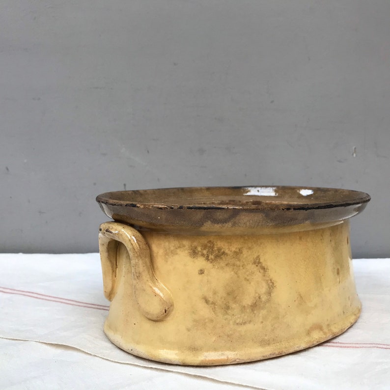 Unique Large Oval Antique French Stoneware Cooking Pot. - Etsy