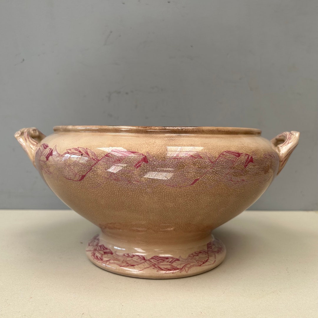 Rare Clementson Brothers Staffordshire Heavily Teastained Large Tureen ...