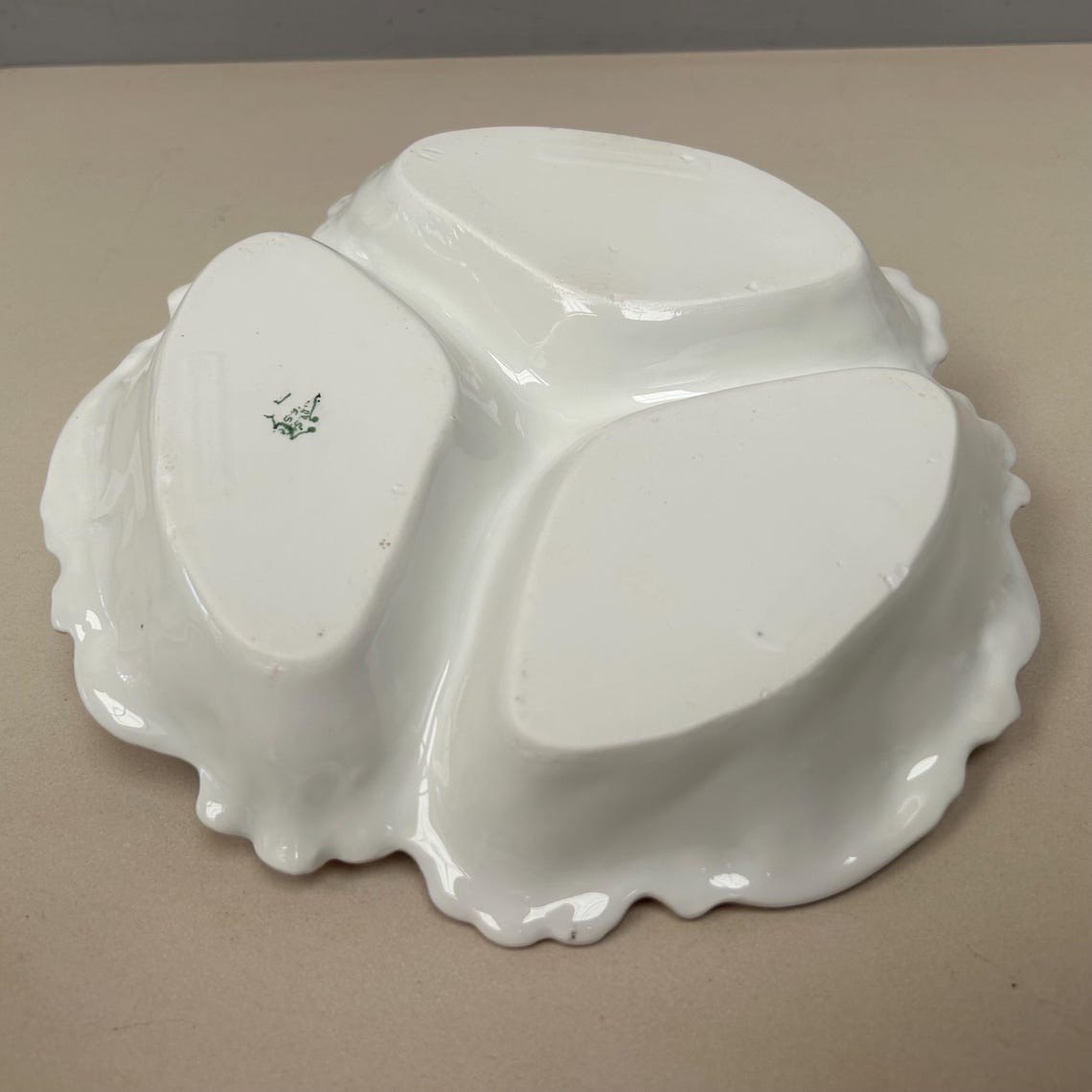 Antique Prov Saxe E.S Germany Serving Bowl White Porcelaine Flowers ...