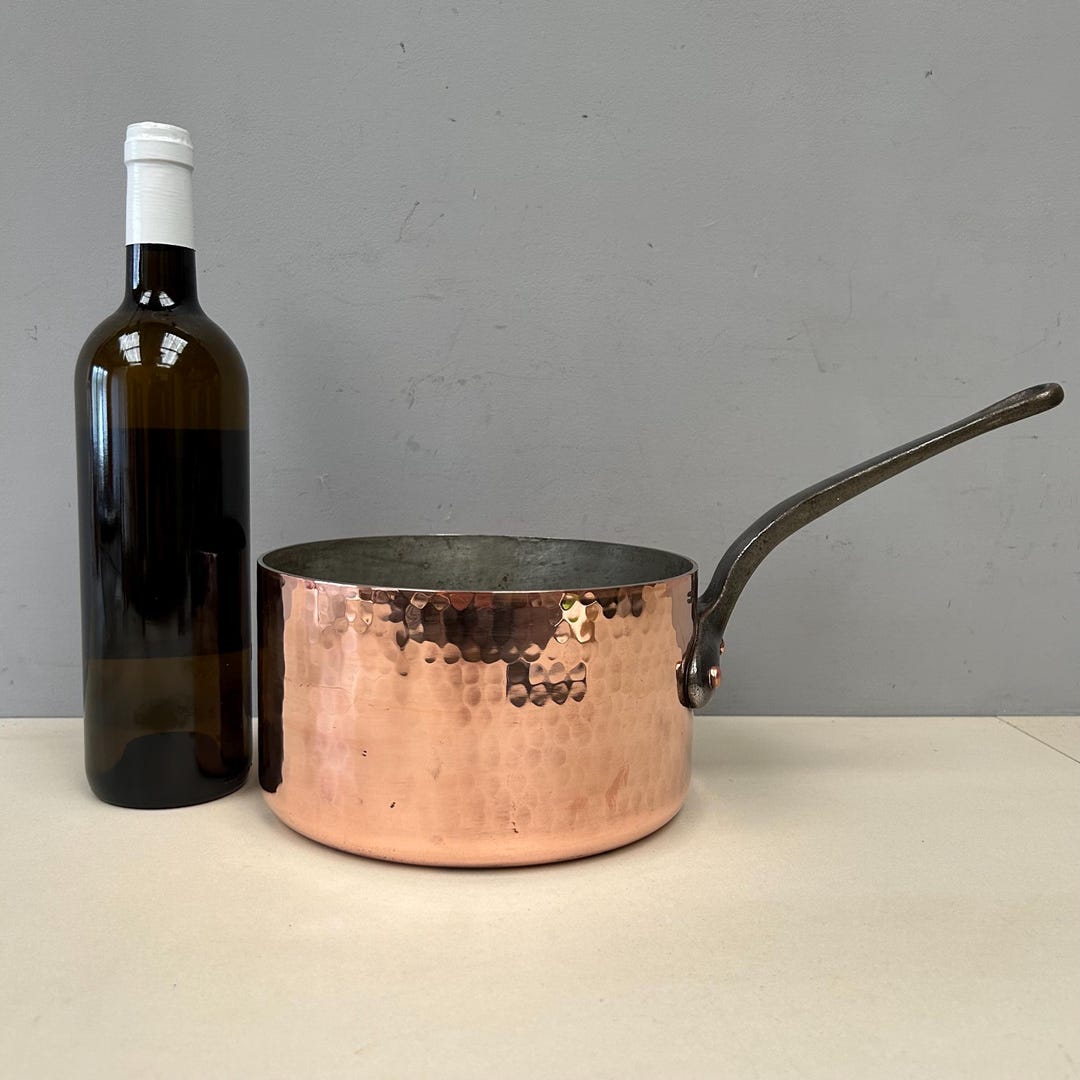 Exceptional Quality 2.5mm Thick Vintage Copper Pan. Heavy French ...