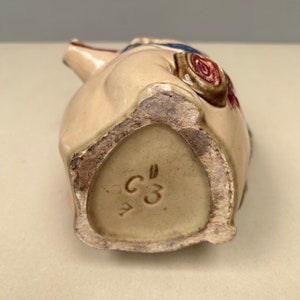 Antique French Majolica Pig Jug Barbotine Hog Pitcher Orchies. Fair ...