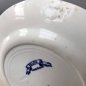 Pair of Antique Delph 1900s Small Plates by Wood and Sons England and ...