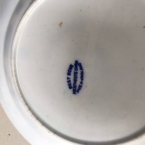 Pair of Antique Delph 1900s Small Plates by Wood and Sons England and ...